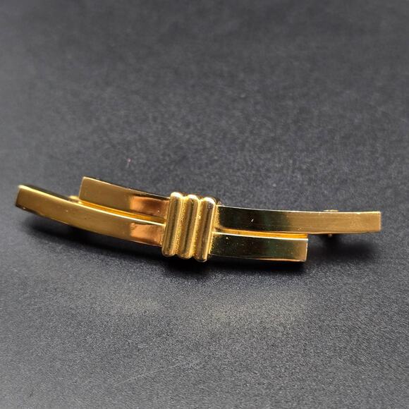 Monet | Jewelry | Monet Gold Tone Bar Brooch Vintage Costume Jewelry ...